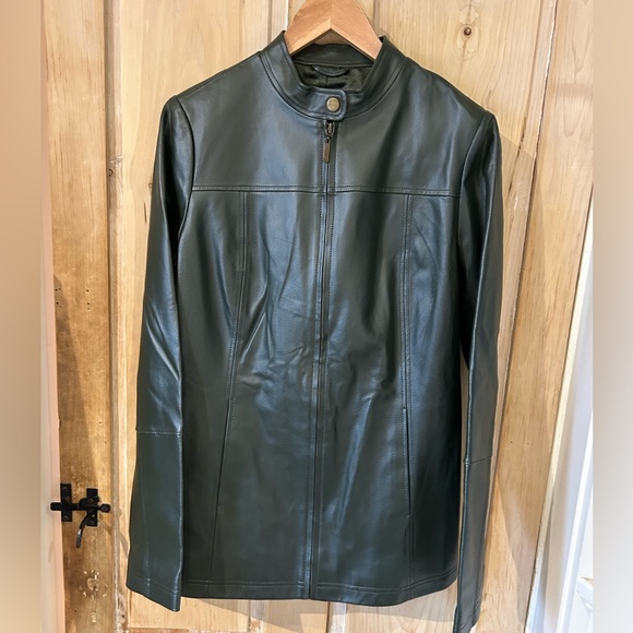 Chadwicks | Jackets & Coats | New Dark Olive Leather Jacket | Poshmark